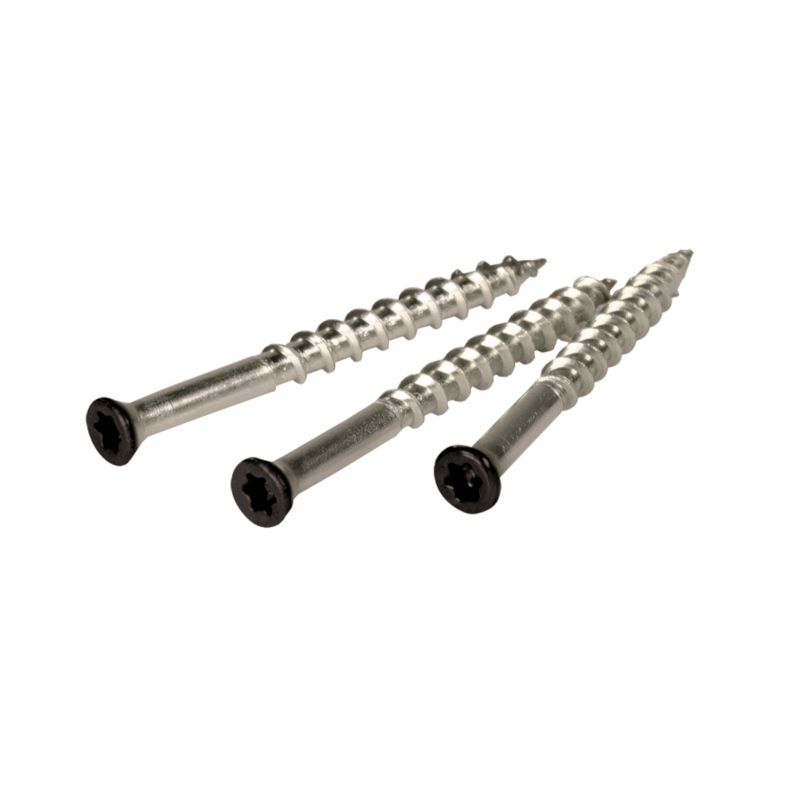 Deckwise schroeven RVS platte kop 4 x 79 T15 - Zwart (100 stuks) kopen?